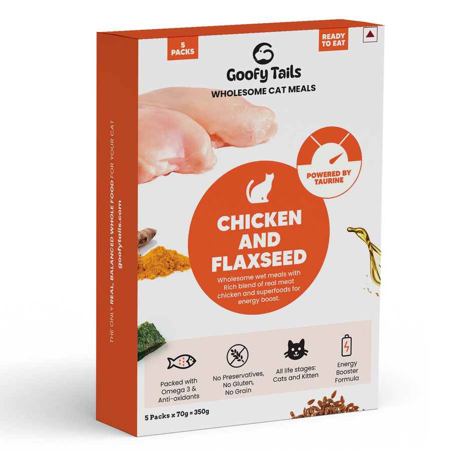 Goofy Tails Chicken and Flaxseed Cat and Kitten Wet Food – GoofyTails