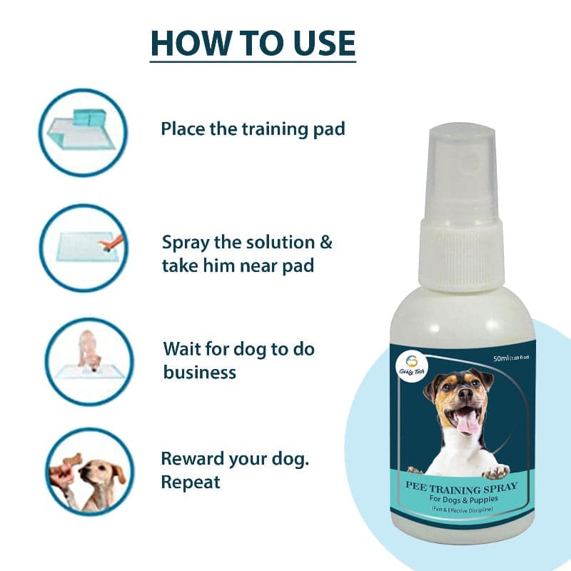 Goofy Tails Puppy Training Aid |Puppy Potty Training Spray | Pee spray ...